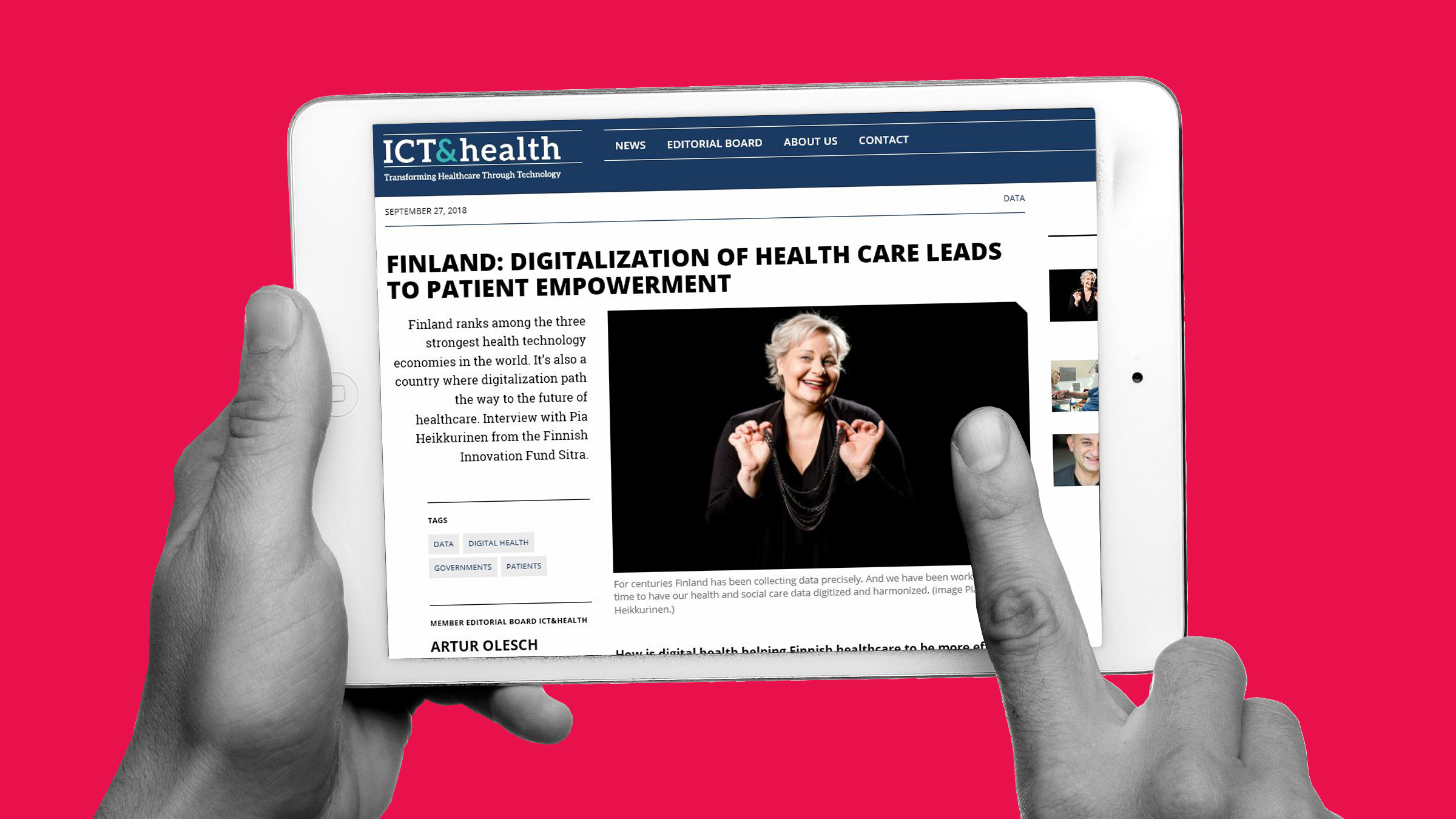 ICT&health: In Finland digitisation paths the way to the future of ...